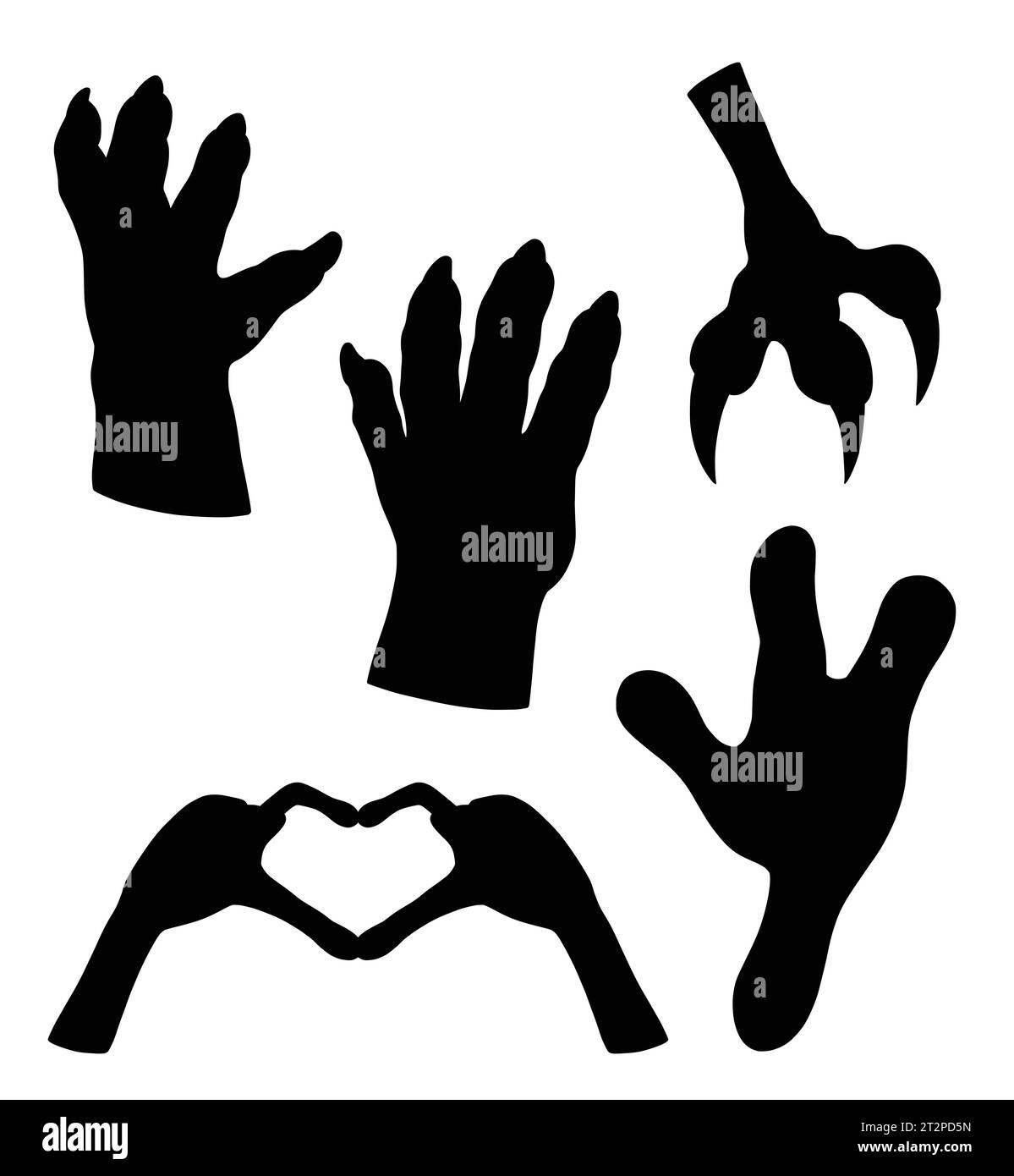 monster and alien hand sign gesture and symbol fingers gesture ...
