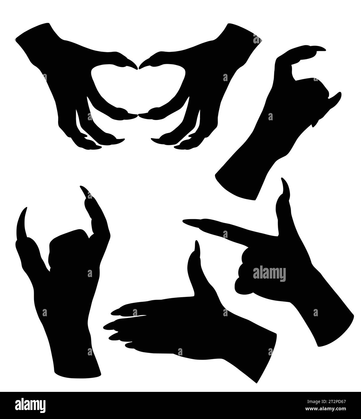 monster and alien hand sign gesture and symbol fingers gesture ...