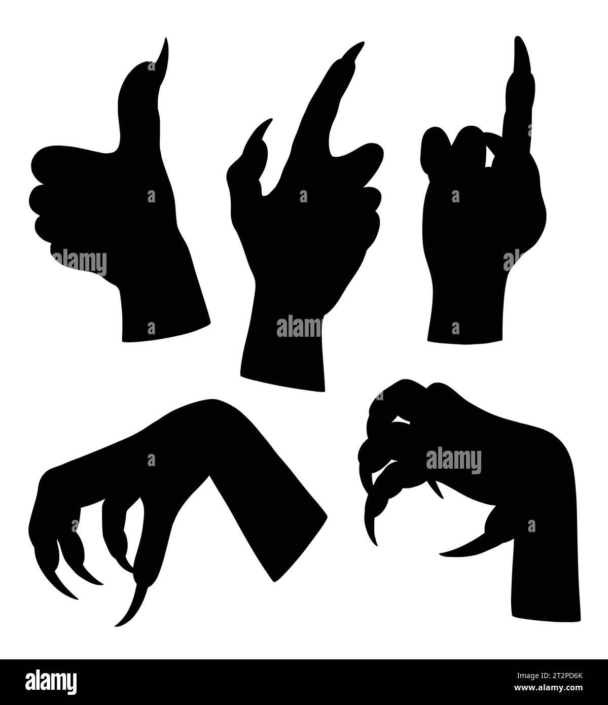 monster and alien hand sign gesture and symbol fingers gesture ...