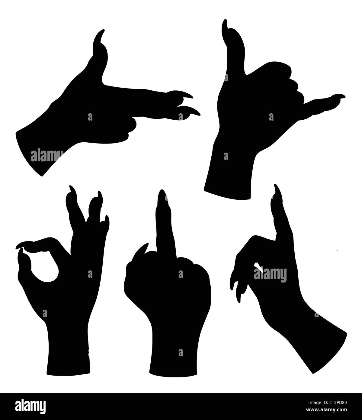 monster and alien hand sign gesture and symbol fingers gesture ...