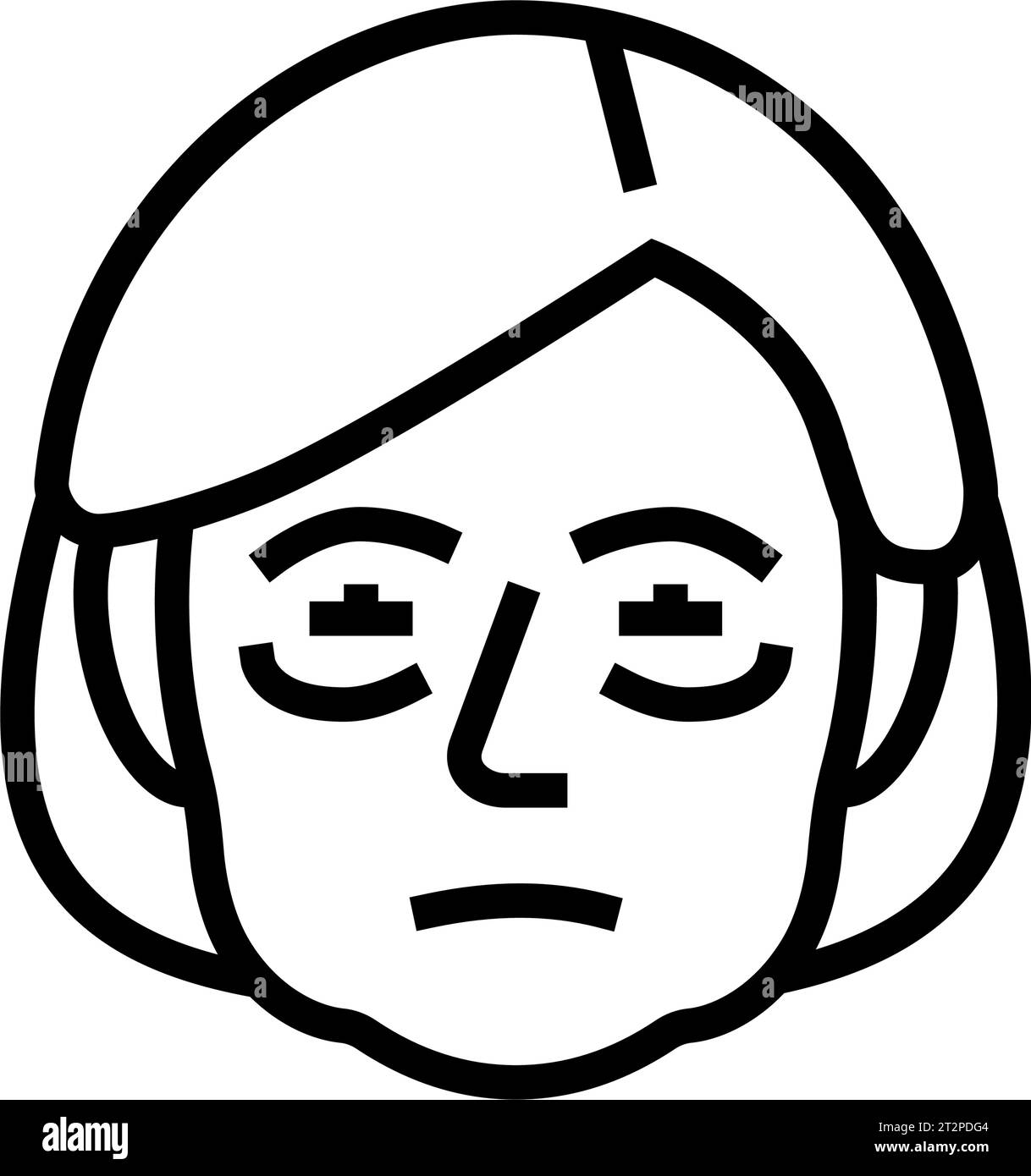 swollen face limbs disease symptom line icon vector illustration Stock ...