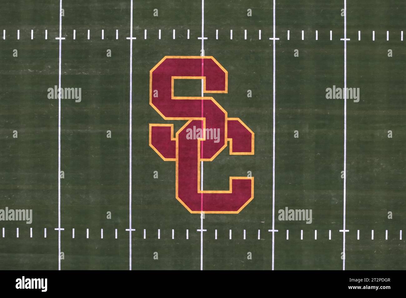 A general overall aerial view of the Southern California Trojans SC ...
