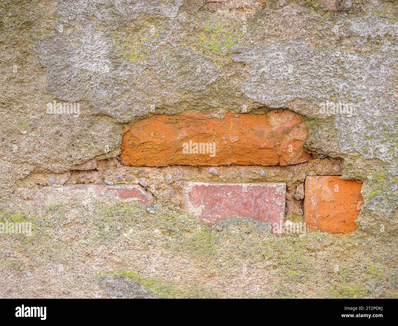 An aged, concrete wall with a weathered texture, with a subtle, gray ...