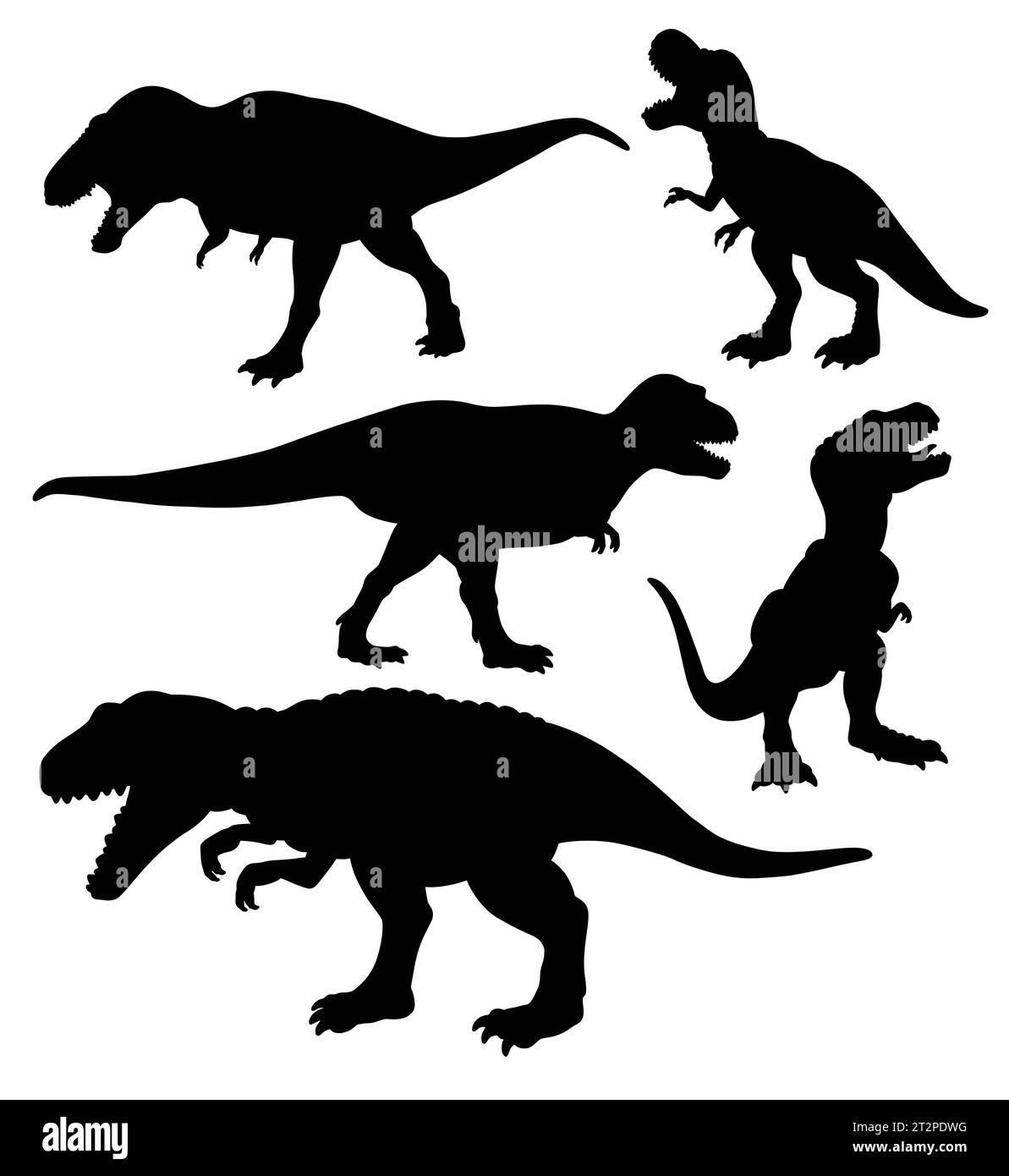 tyrannosaurus dinosaur reptile monster animal silhouette Stock Vector Image & Art - Alamy