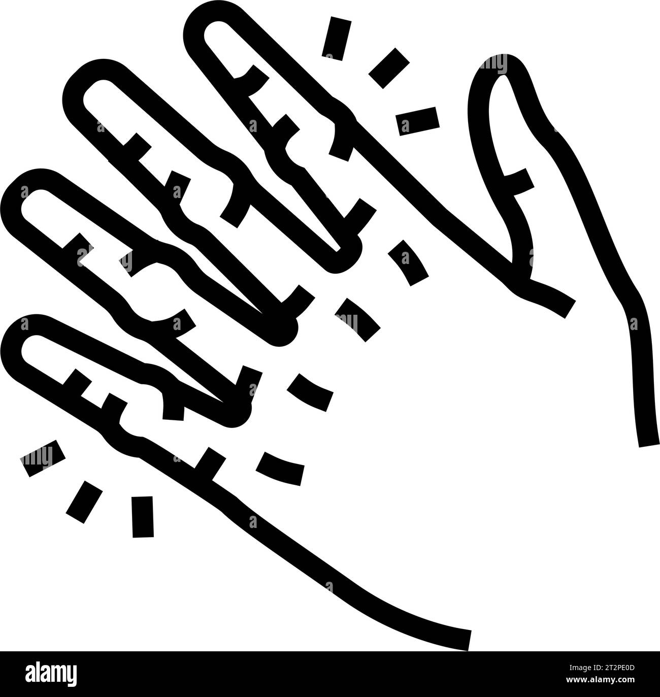 joint redness disease symptom line icon vector illustration Stock ...