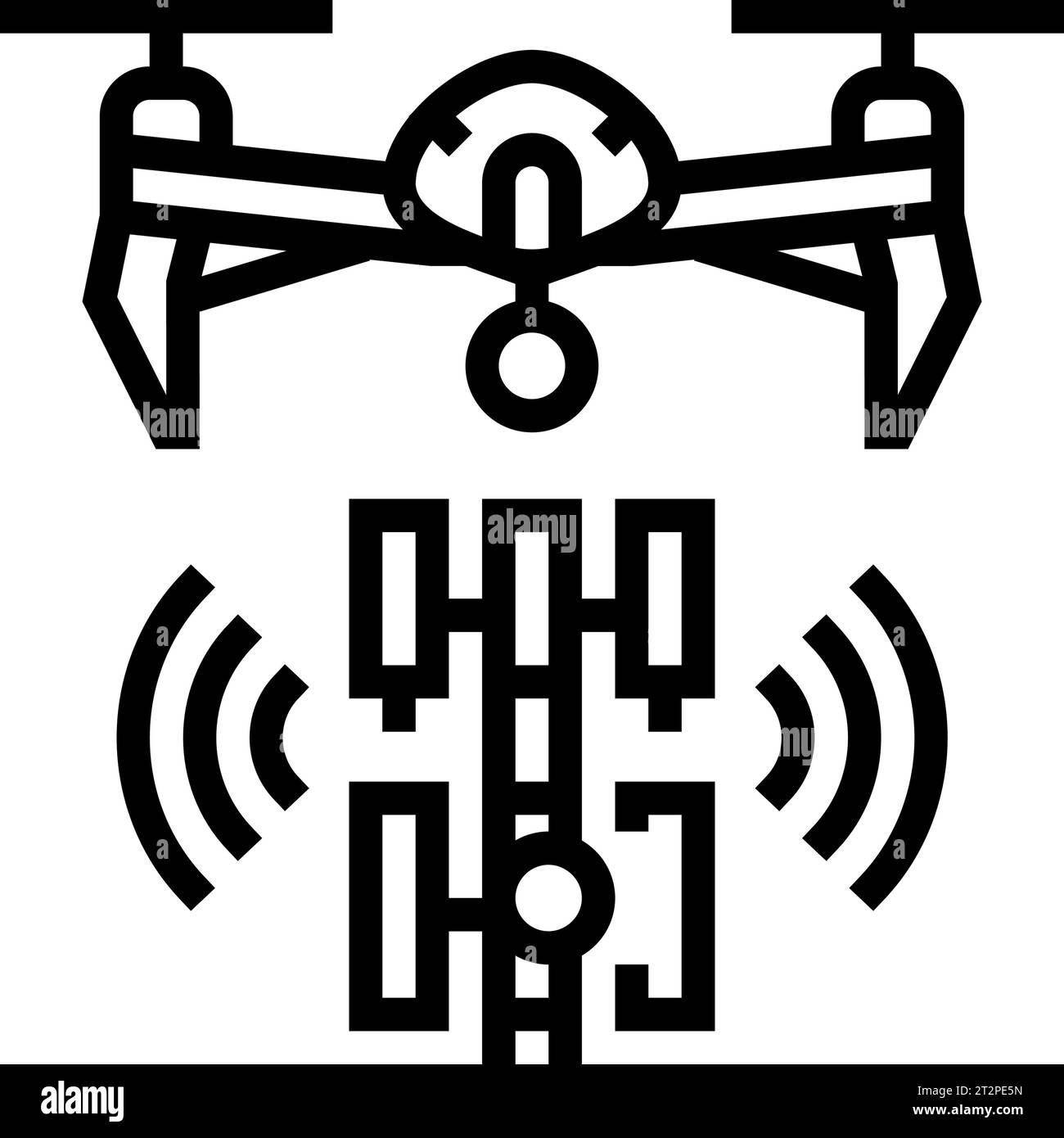 telecommunication drone line icon vector illustration Stock Vector ... telecommunication drone line icon vector illustration Stock Vector ...