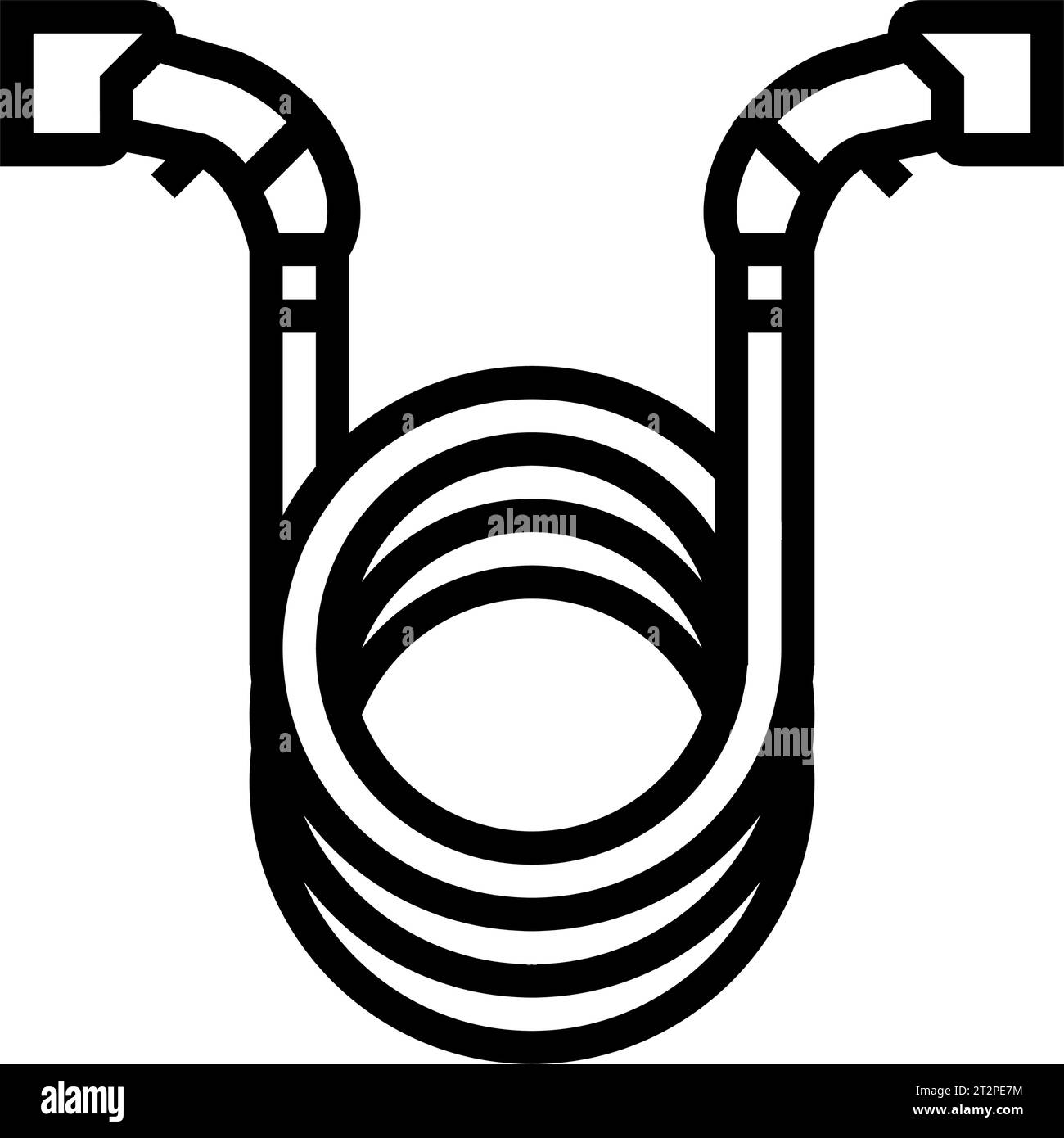 charging cable electric line icon vector illustration Stock Vector ...