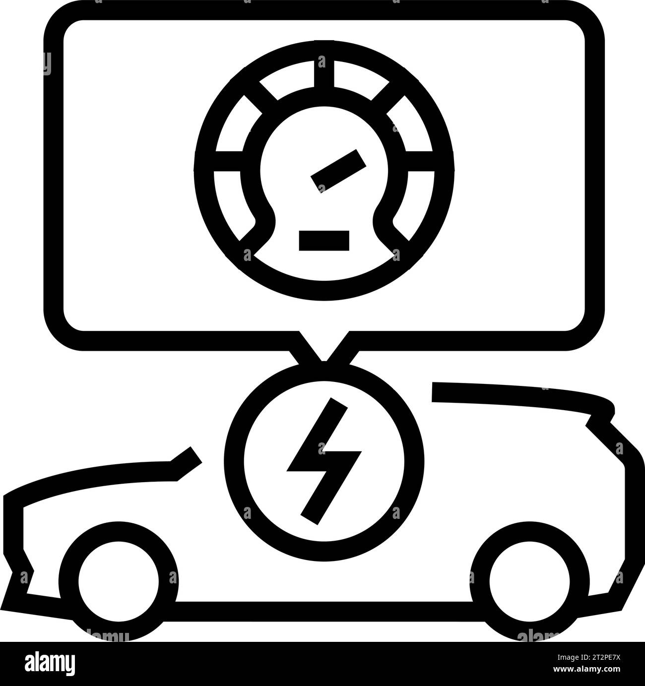 charging speed electric line icon vector illustration Stock Vector ...