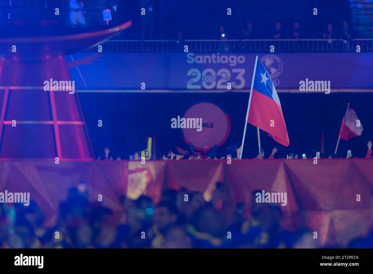 Santiago, Chile. 20th Oct, 2023. Opening of the Pan American Games ...
