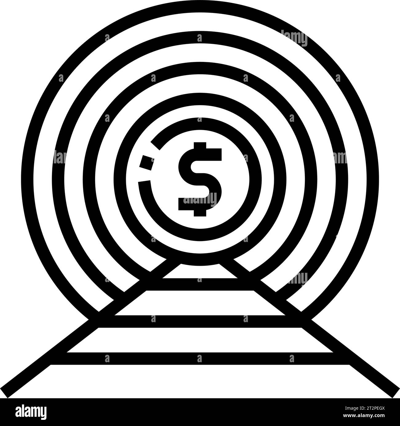 financial goals line icon vector illustration Stock Vector Image & Art ...