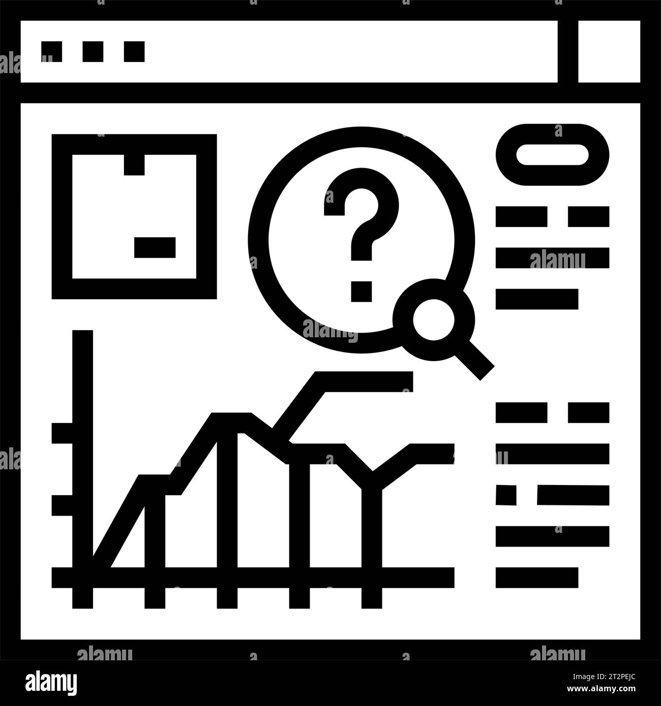 demand forecasting logistic manager line icon vector illustration Stock ...