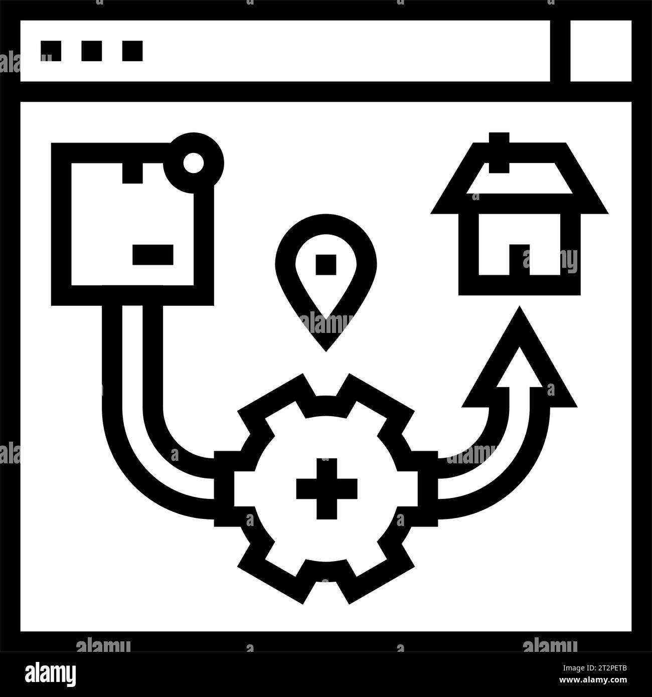 ecommerce logistics logistic manager line icon vector illustration ... ecommerce logistics logistic manager line icon vector illustration ...