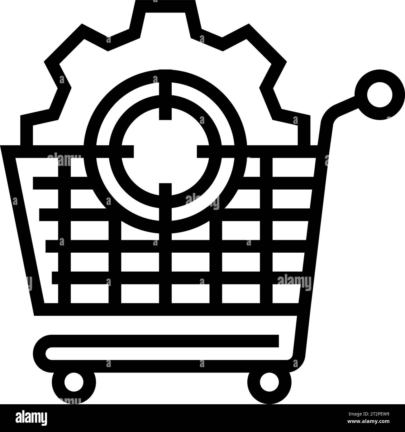 procurement strategy logistic manager line icon vector illustration ...