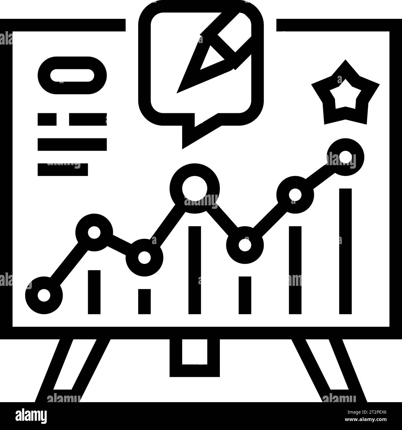 content planning social media line icon vector illustration Stock ...