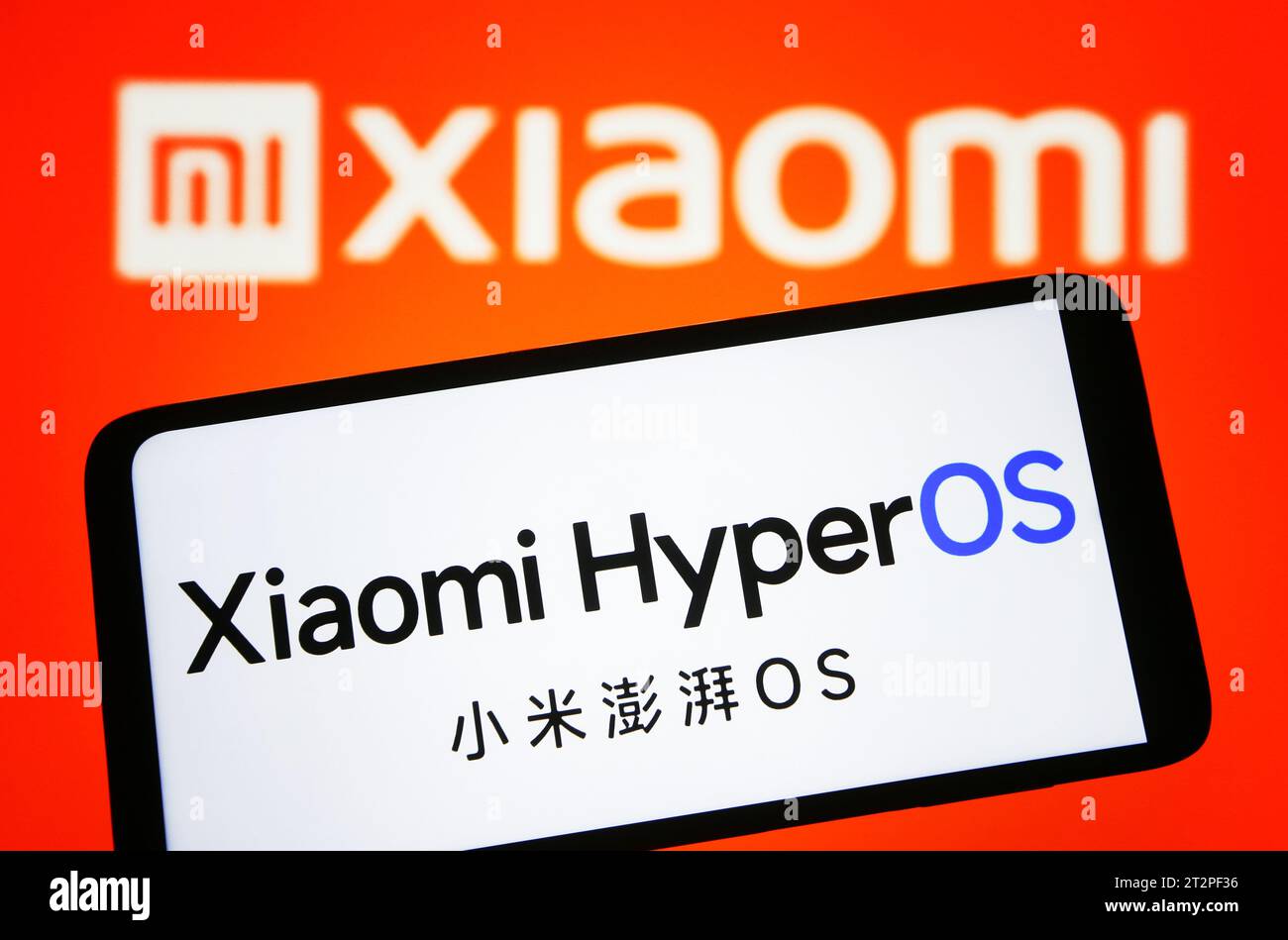 Ukraine. 21st Oct, 2023. In this photo illustration, Xiaomi HyperOS ...