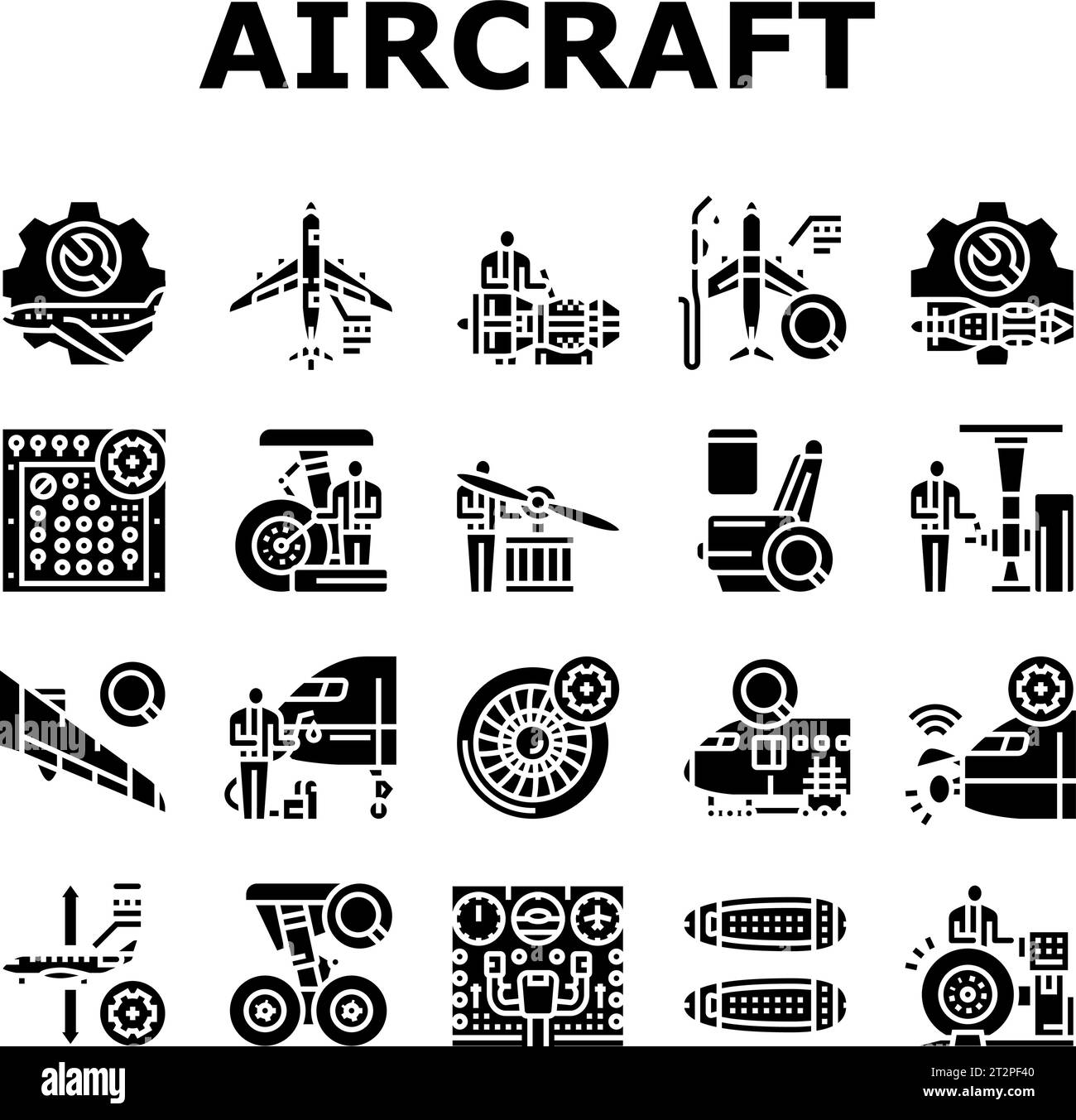 Mechanic engine maintenance aircraft Cut Out Stock Images & Pictures ...