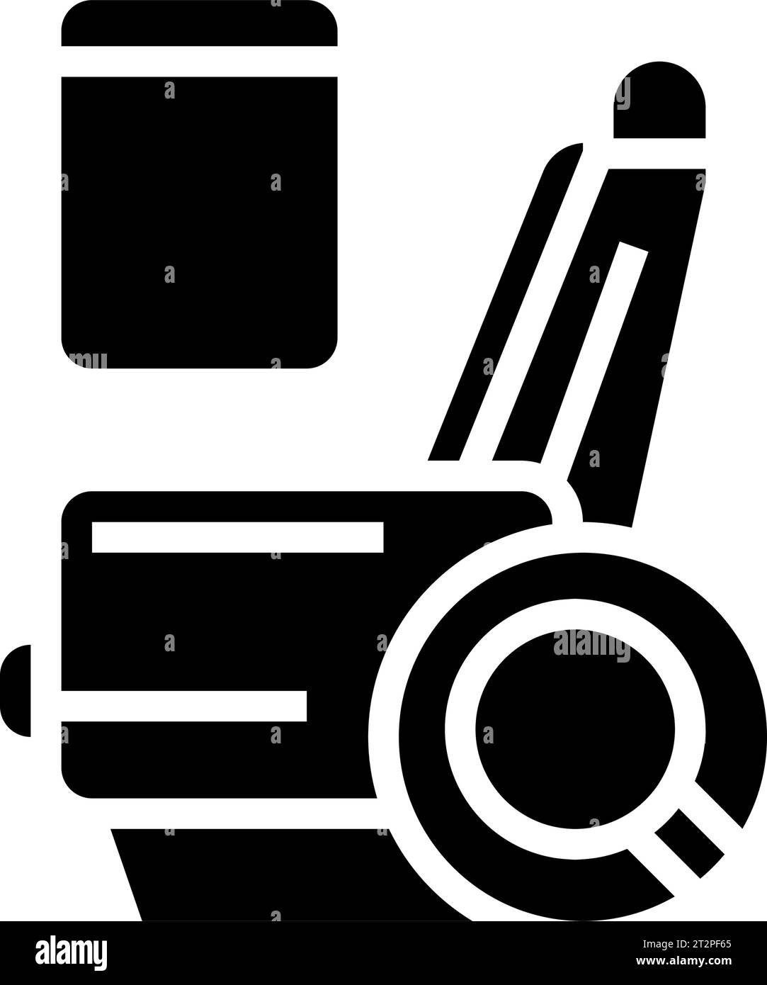 cabin interior check aircraft glyph icon vector illustration Stock ...