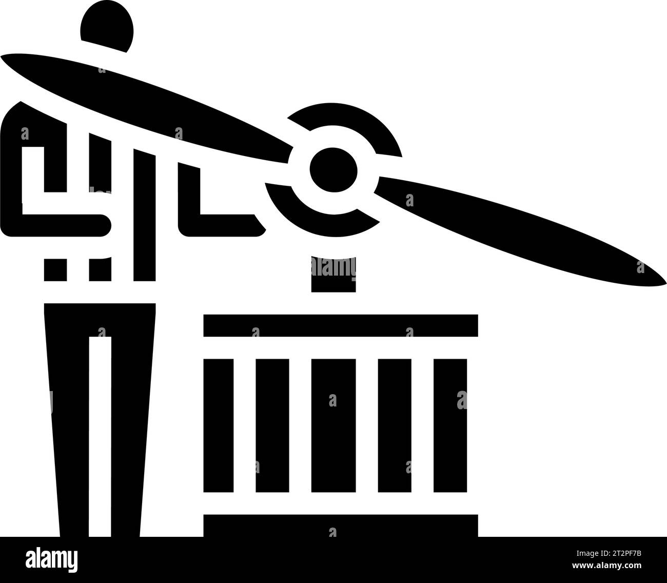 Worker with propeller Black and White Stock Photos & Images - Alamy