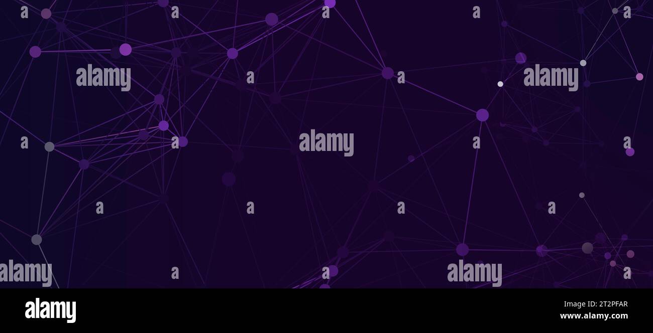 Texture chaotic communication network. Pattern connecting lines, dots ...