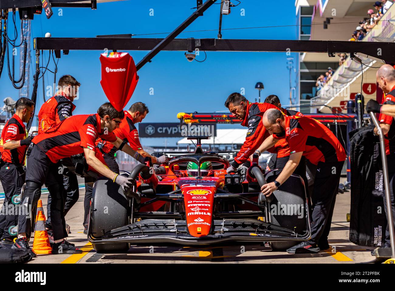 Austin, Texas - October 20th, 2023: Charles LeClerc, driver of the #16 ...