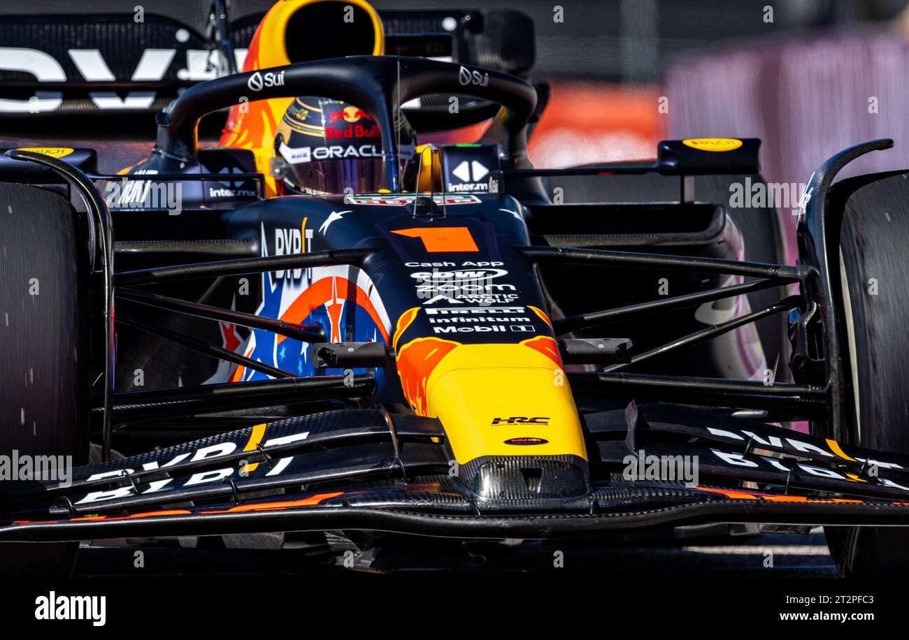 Austin, Texas - October 20th, 2023: Max Verstappen, driver of the #1 ...