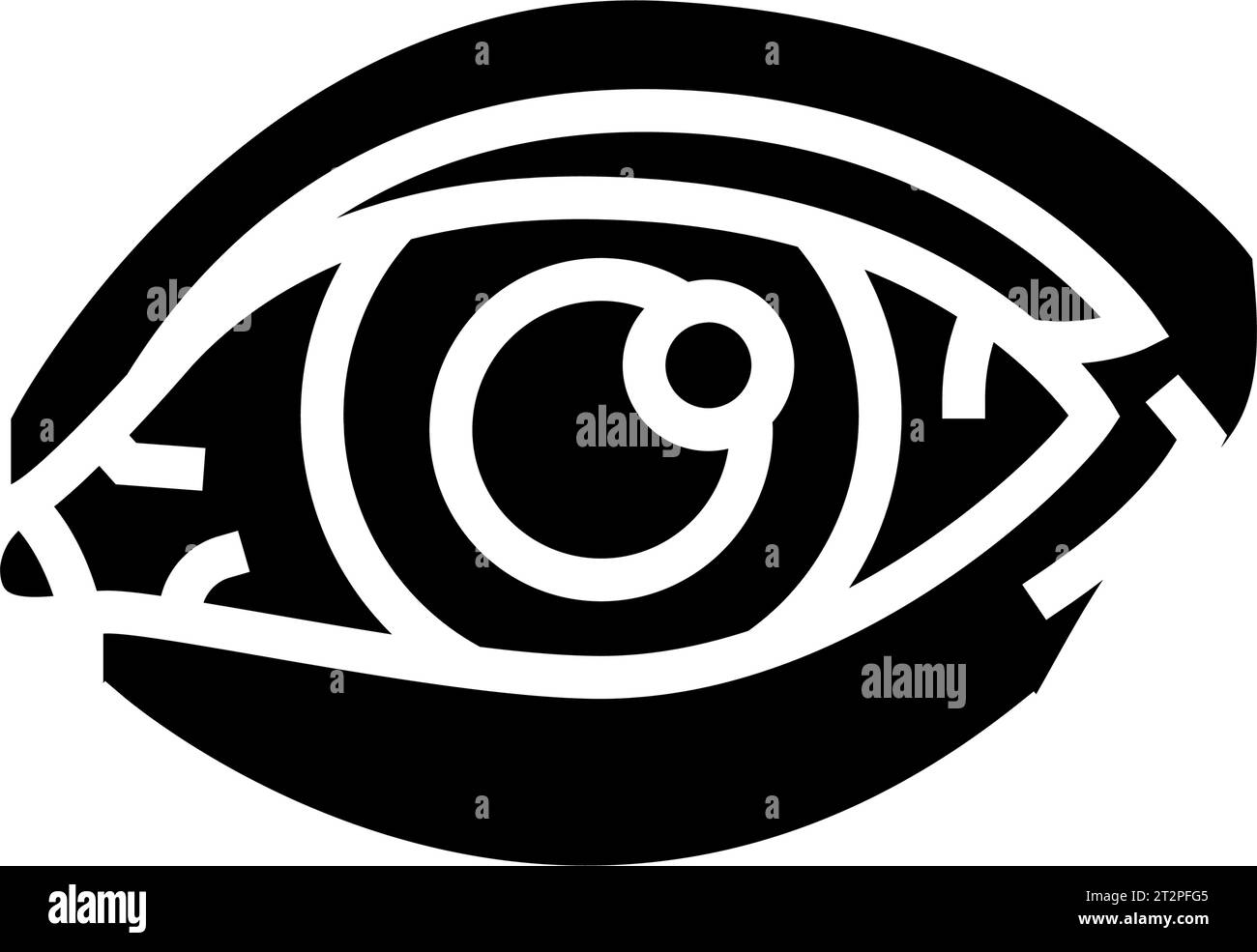 yellowing the skin eyes disease symptom glyph icon vector illustration ...