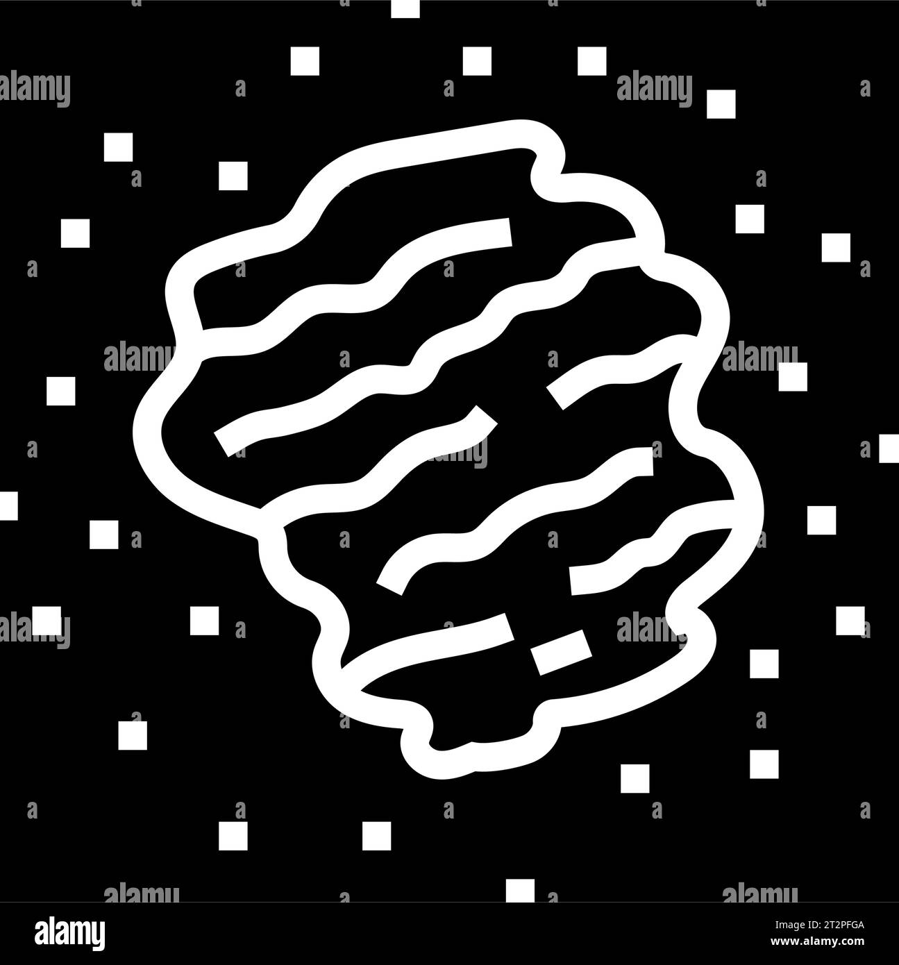dry and itchy skin disease symptom glyph icon vector illustration Stock ...