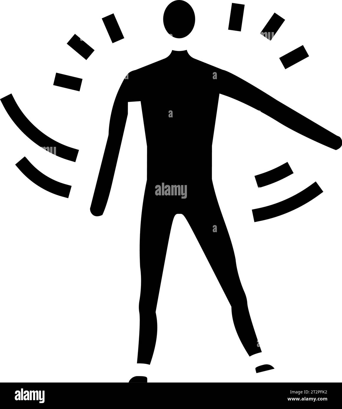 loss balance disease symptom glyph icon vector illustration Stock ...