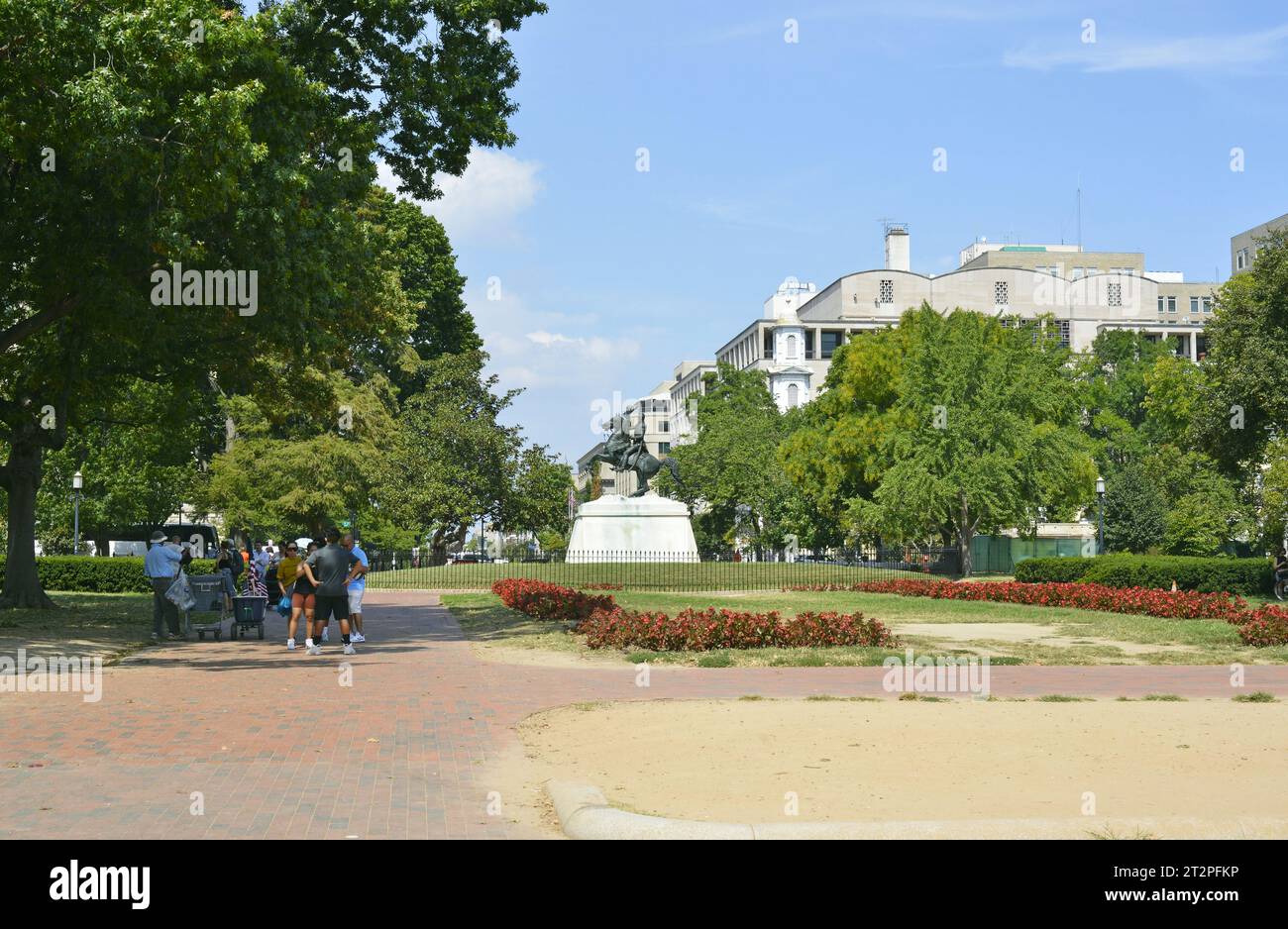 General Andrew Jackson statue lafayette park Washington DC USA Stock ...