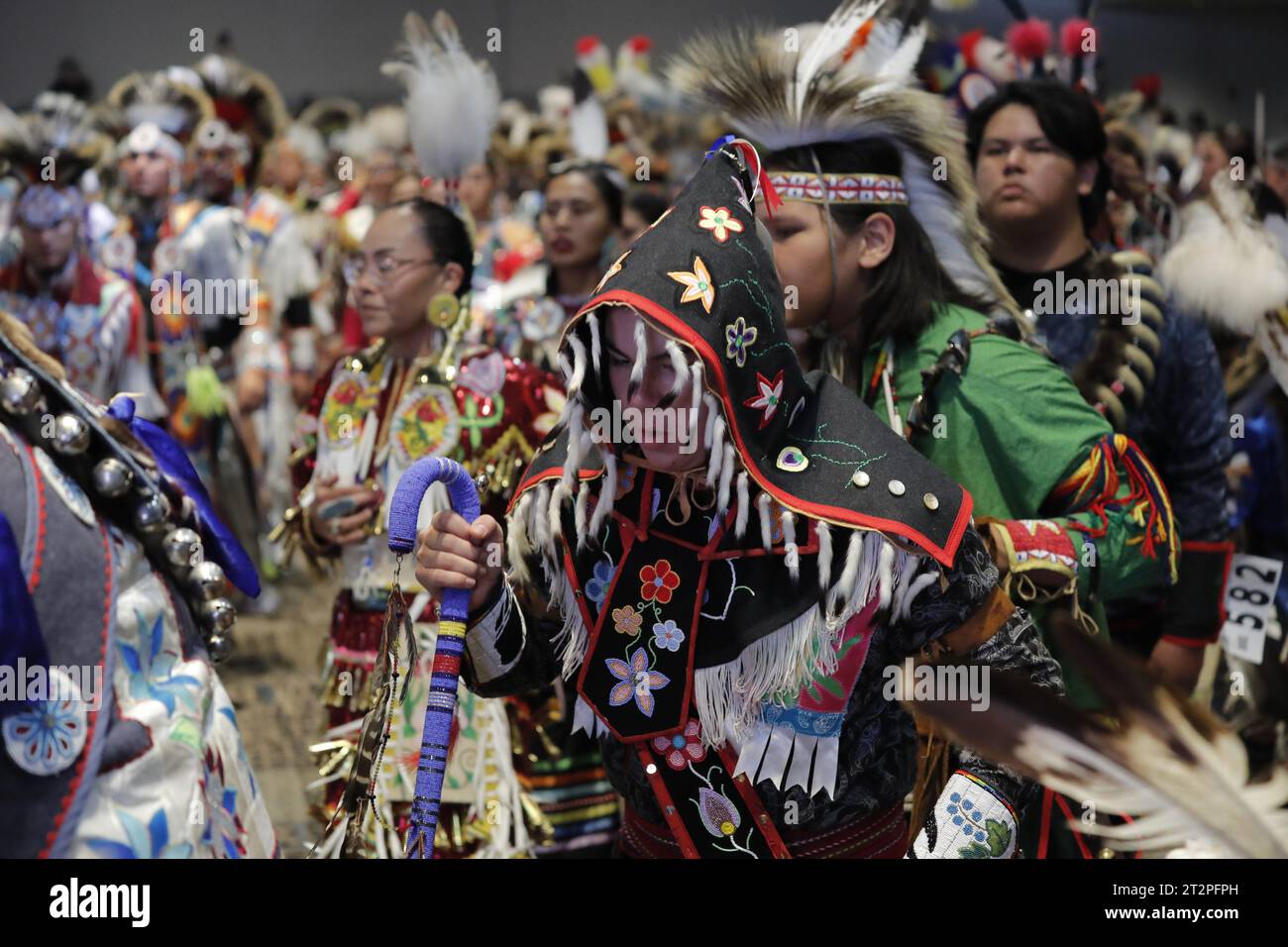Milwaukee. 20th Oct, 2023. The 2023 Hunting Moon Pow Wow Grand Entry ...