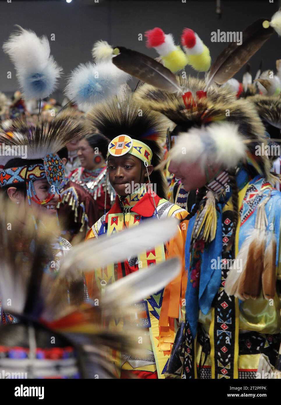 Milwaukee. 20th Oct, 2023. The 2023 Hunting Moon Pow Wow Grand Entry ...