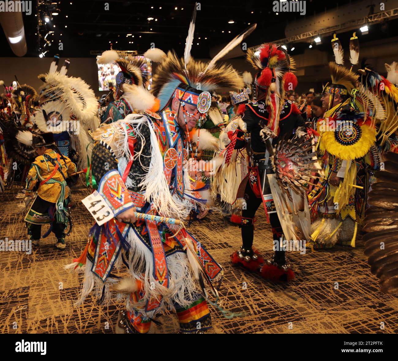 Milwaukee. 20th Oct, 2023. The 2023 Hunting Moon Pow Wow Grand Entry ...