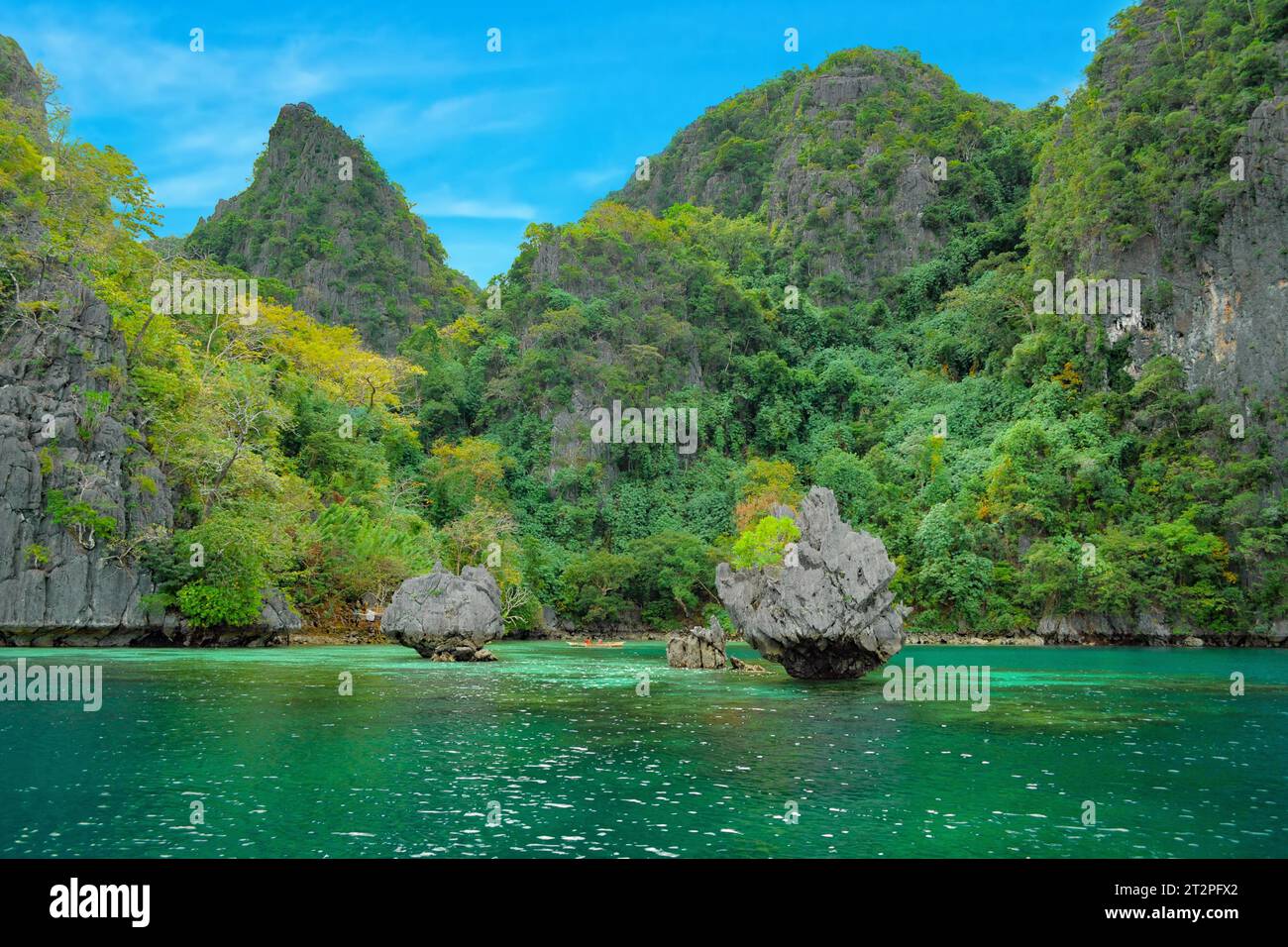 The nature of the Coron Bay, Busuanga province, Philippines Stock Photo ...