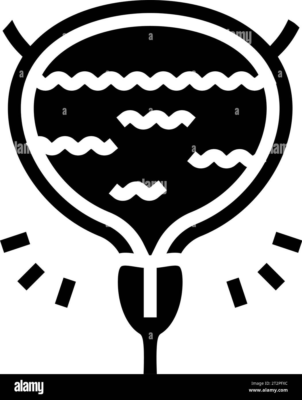 inability control bladder disease symptom glyph icon vector ...