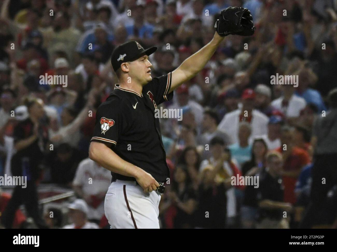Phoenix, United States. 20th Oct, 2023. Arizona Diamondbacks relief ...