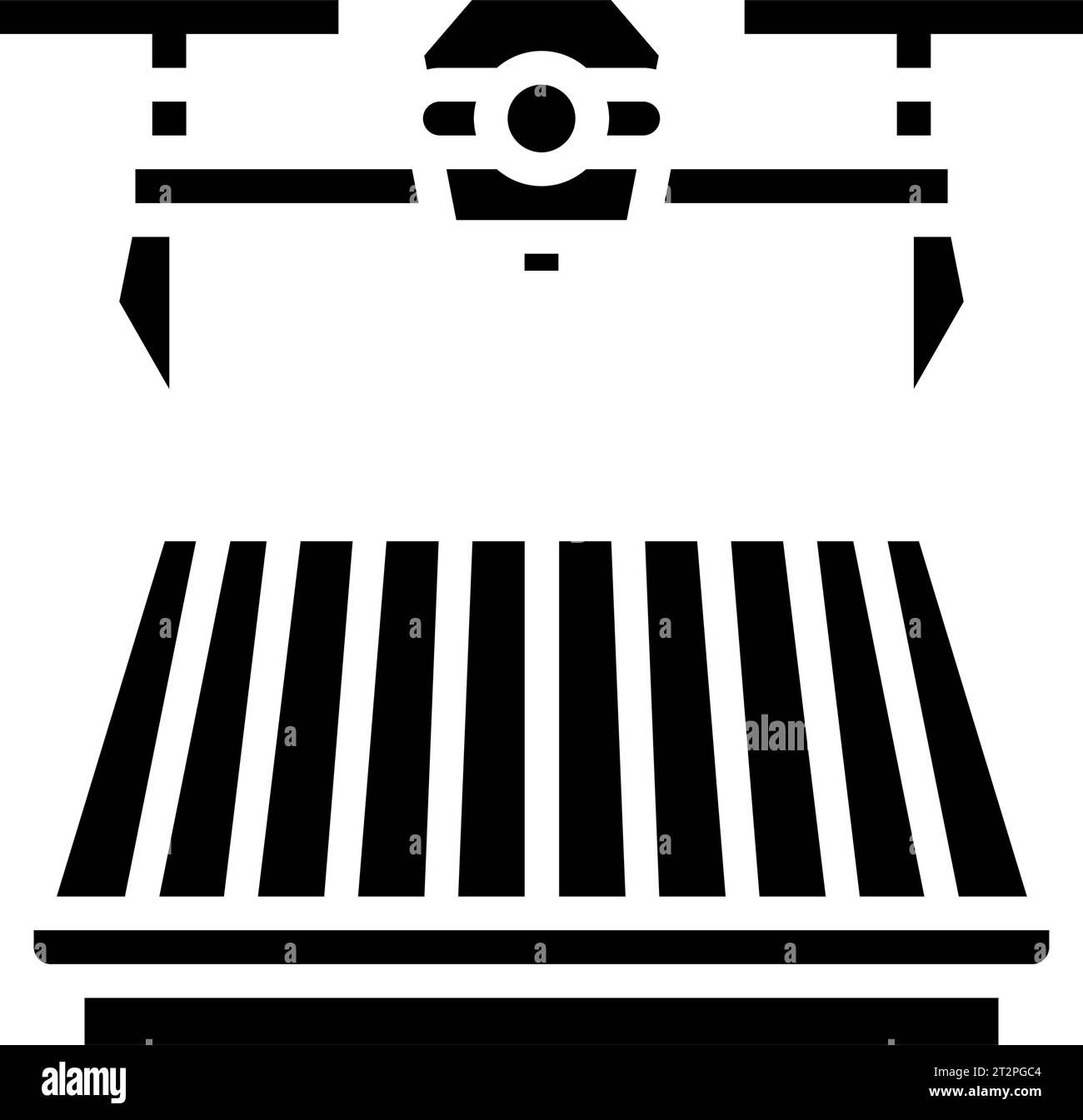 roof inspection drone glyph icon vector illustration Stock Vector Image ...