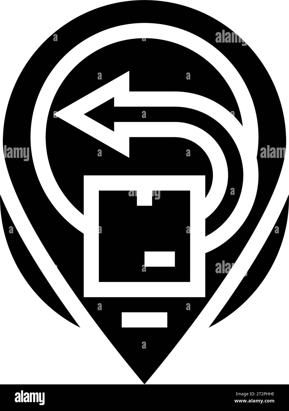 return logistics logistic manager glyph icon vector illustration Stock ...