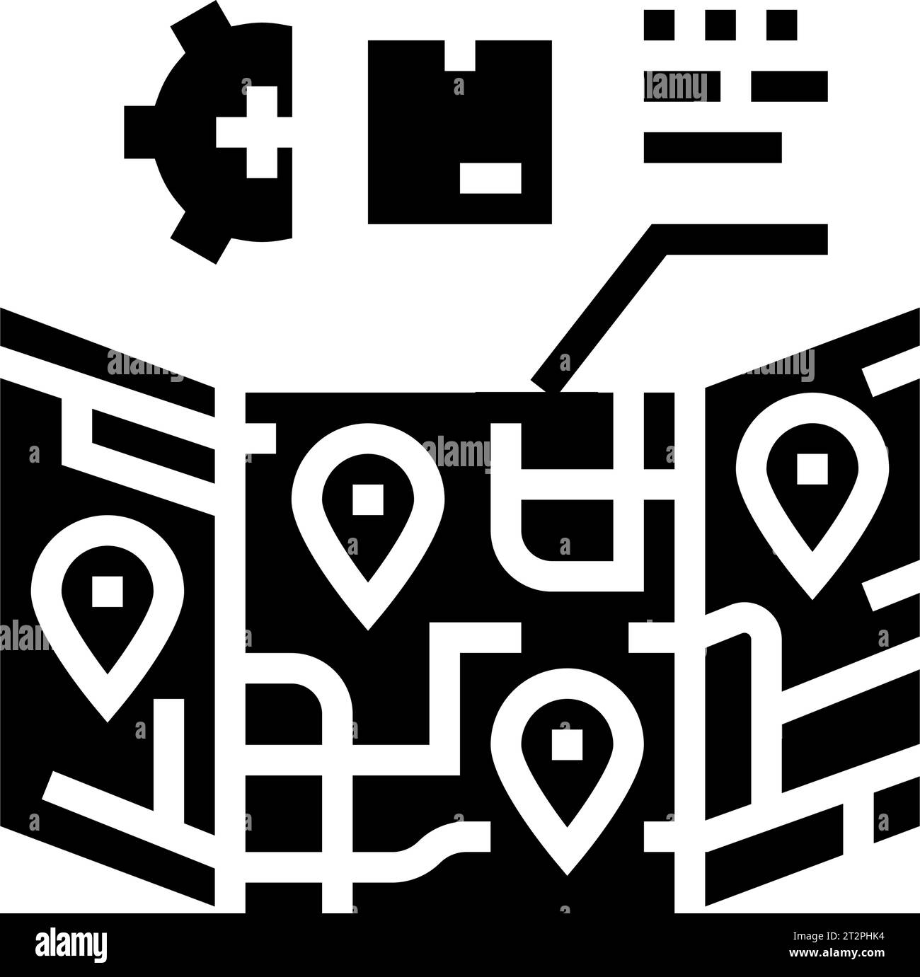 shipping coordination logistic manager glyph icon vector illustration ...