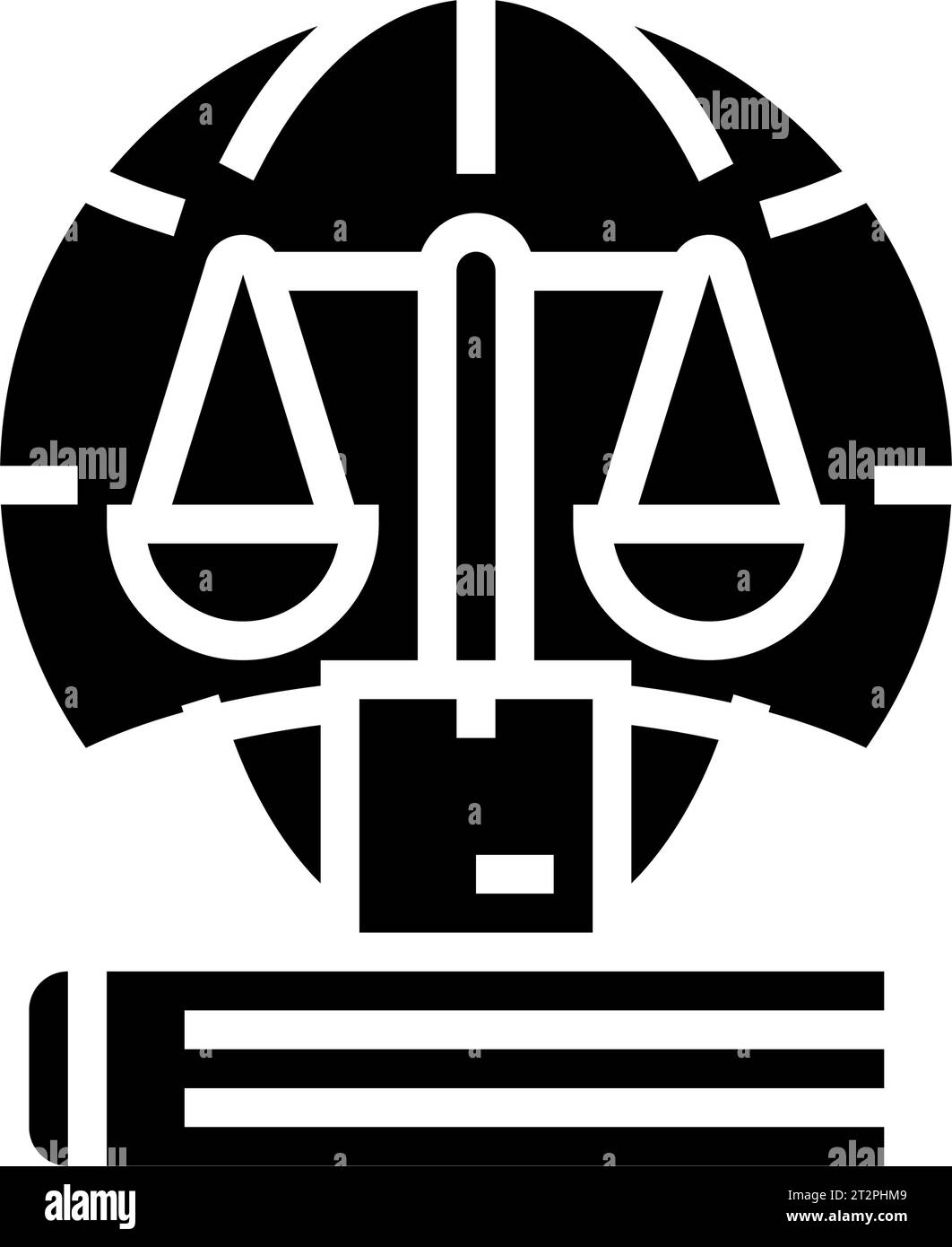 customs compliance logistic manager glyph icon vector illustration ...