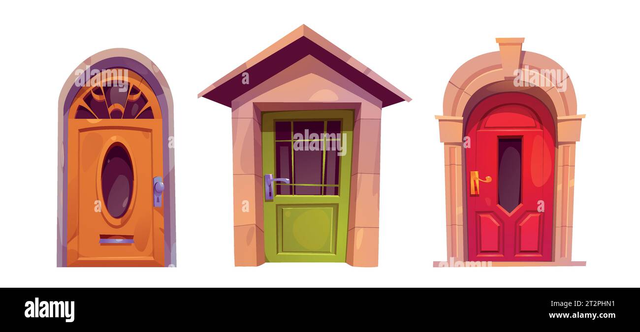 Old letterbox on door Stock Vector Images - Alamy