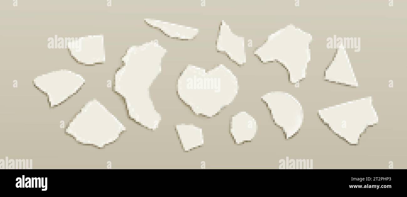 Newspaper scrap for collage with torn and ripped edges. Realistic ...