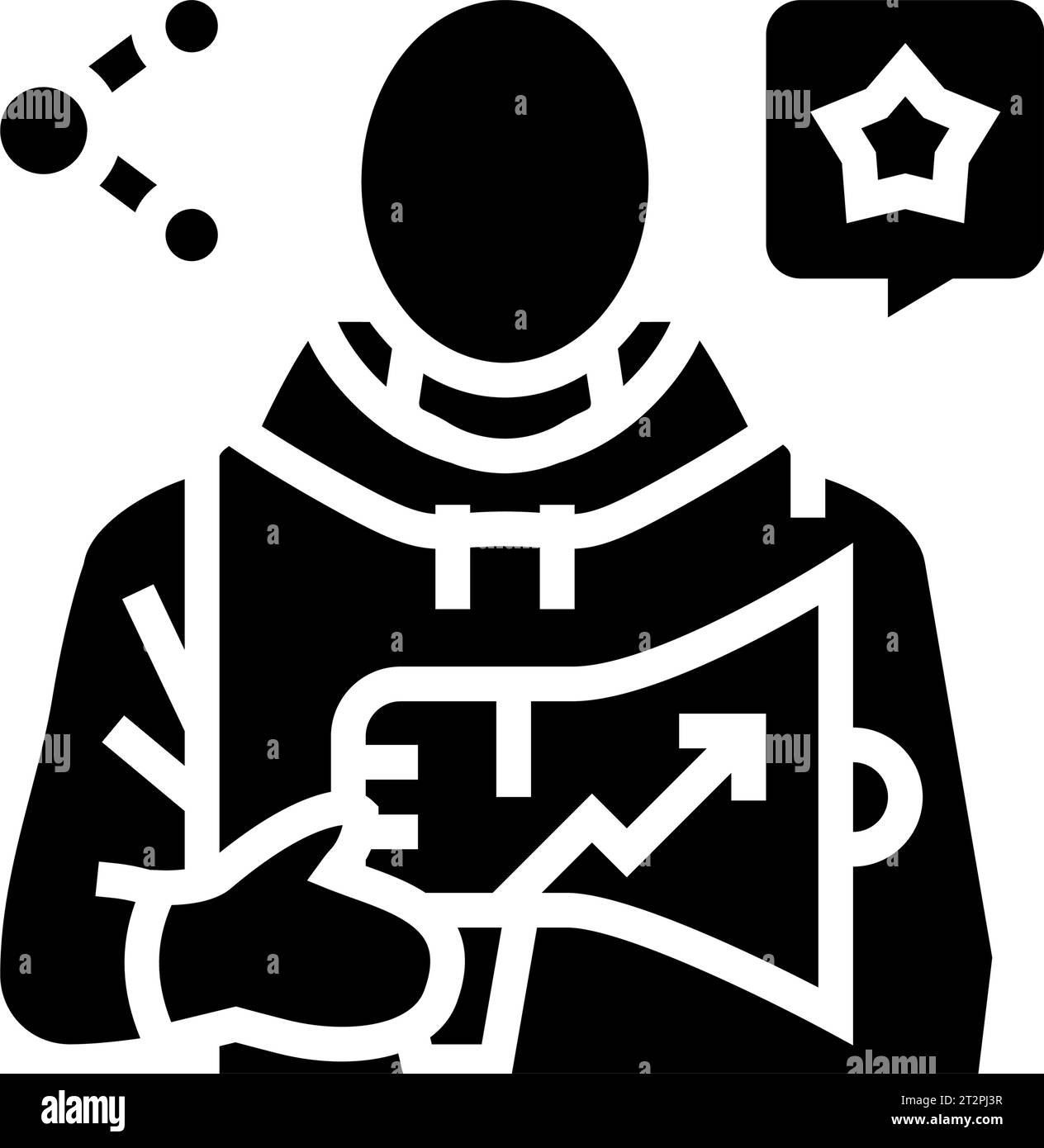 influencer collaboration social media glyph icon vector illustration ...