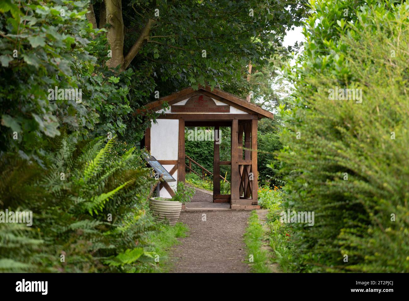 the shed marking the western end of the Hadrian's Wall Path at Bowness ...