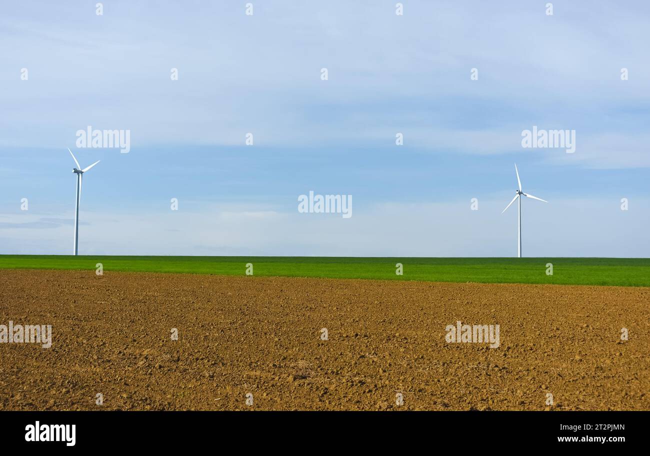 wind farm in Romania Stock Photo - Alamy
