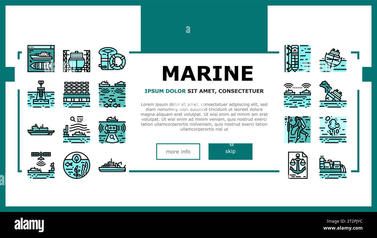 marine engineer boat mechanic landing header vector Stock Vector Image & Art - Alamy