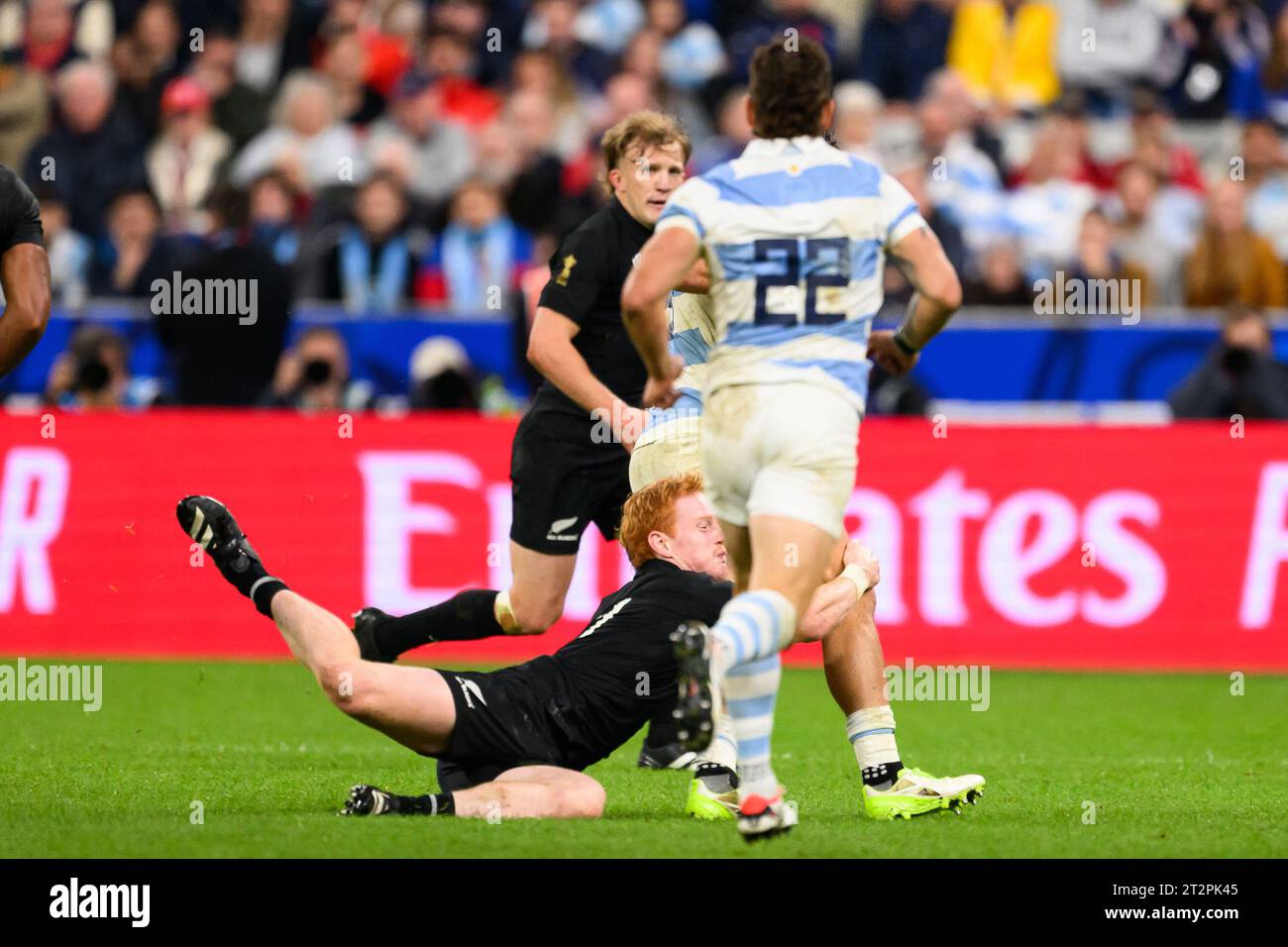 Saint Denis, France. 20th Oct, 2023. Juan Cruz Mallia of Argentina is ...