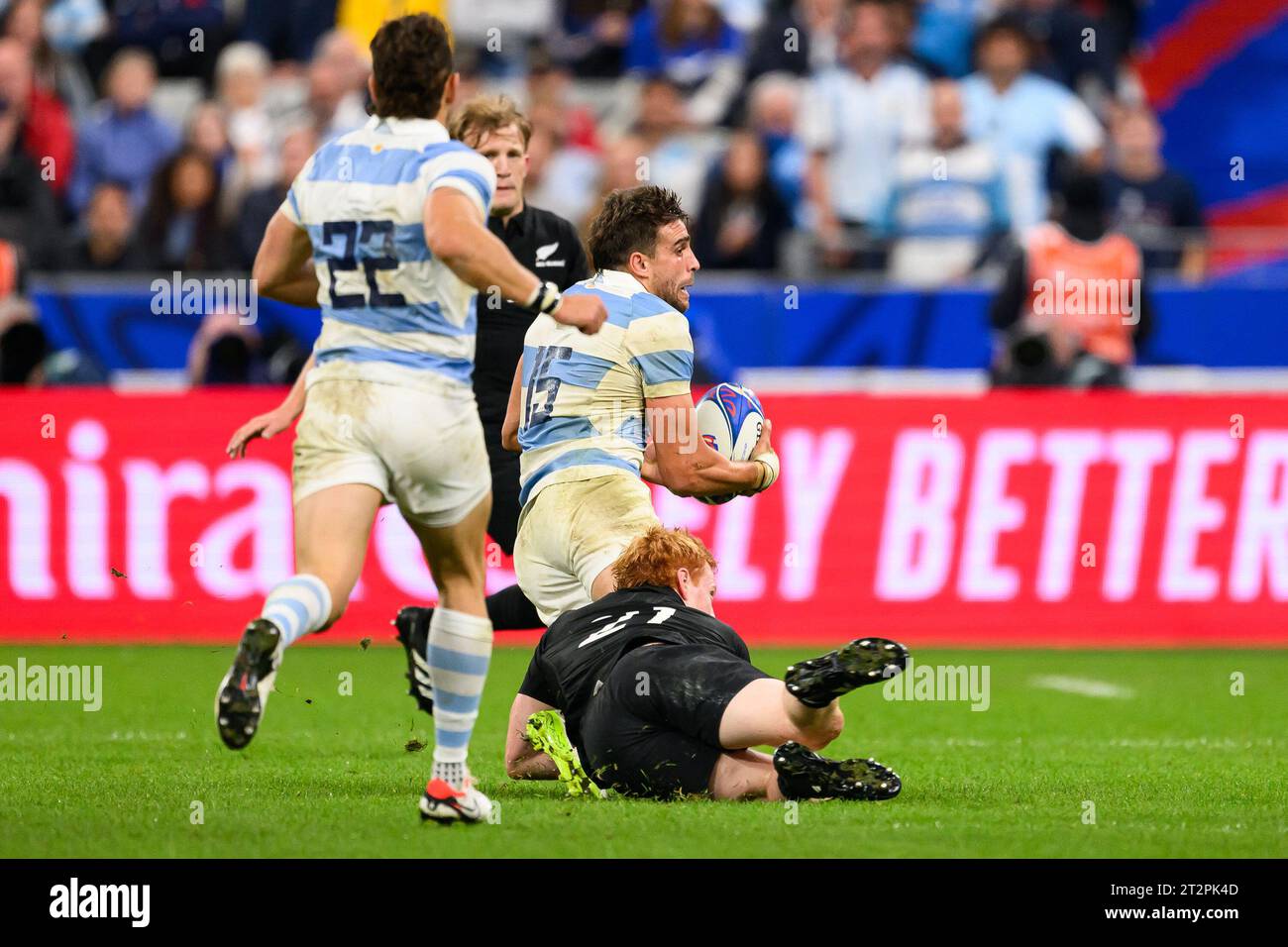 Saint Denis, France. 20th Oct, 2023. Juan Cruz Mallia of Argentina is ...