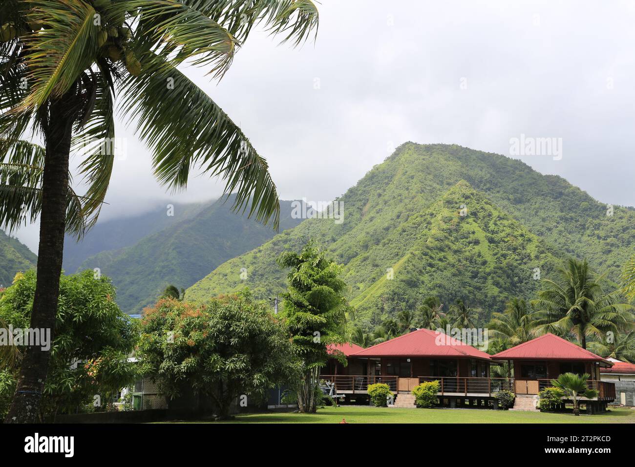 Teahupo'o village and surf spot world famous for its widest and ...