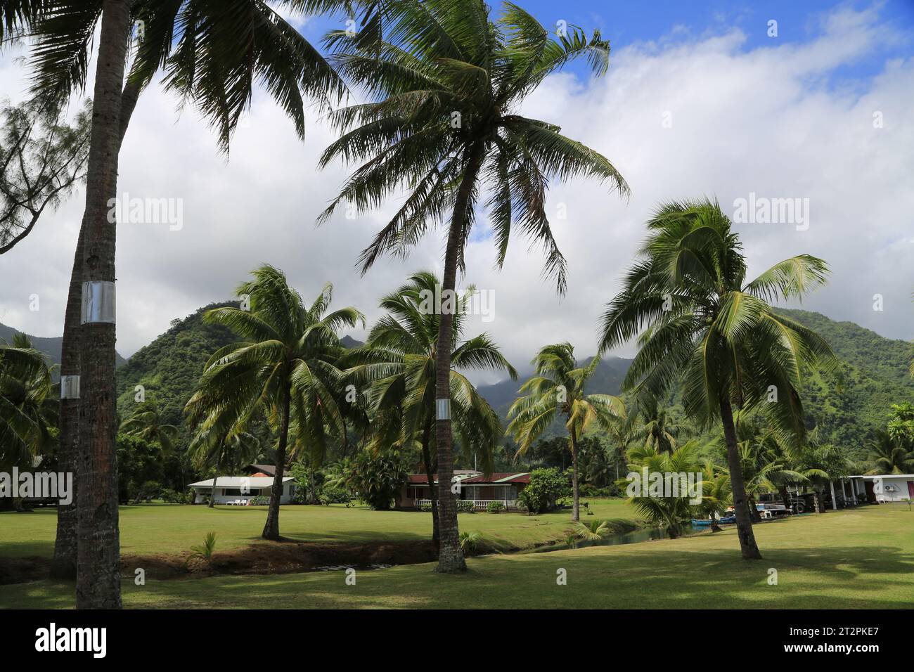 Teahupo'o village and surf spot world famous for its widest and ...