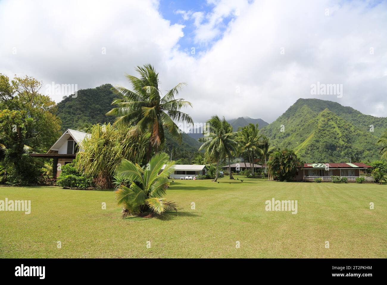 Teahupo'o village and surf spot world famous for its widest and ...